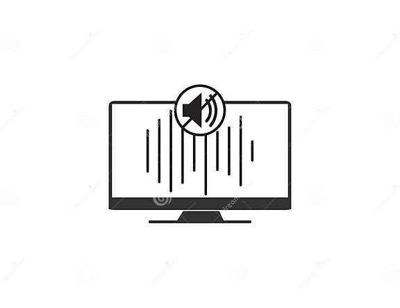 Audio, Noise Reduction, Normalization Icon. Vector Illustration. Stock ...