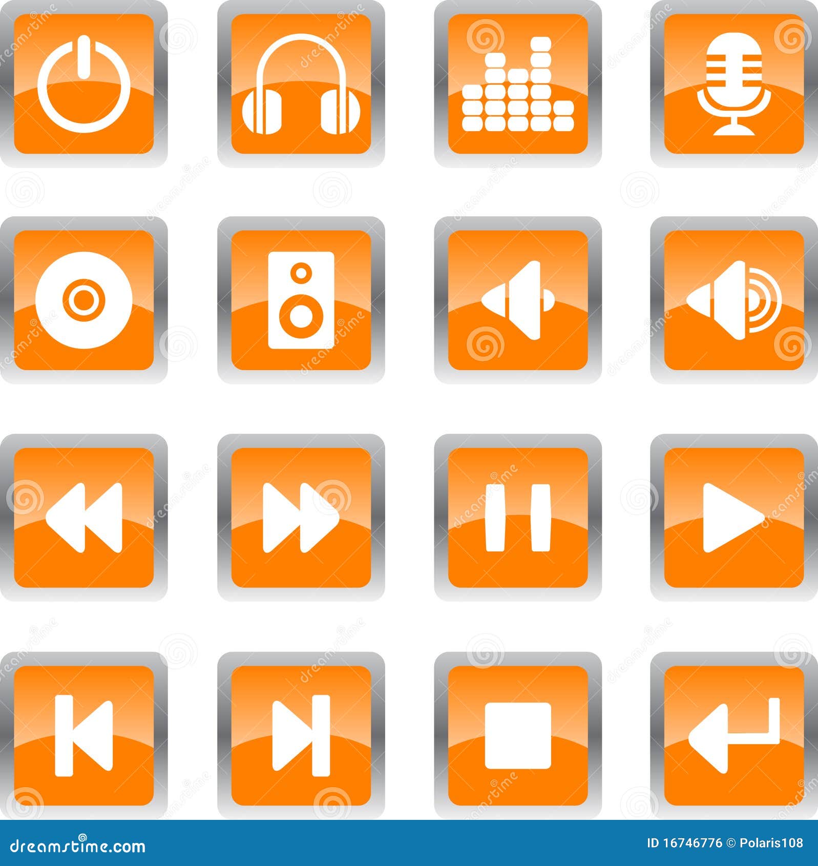 Audio Pictogrammen vector illustratie. Illustration of illustratie ...