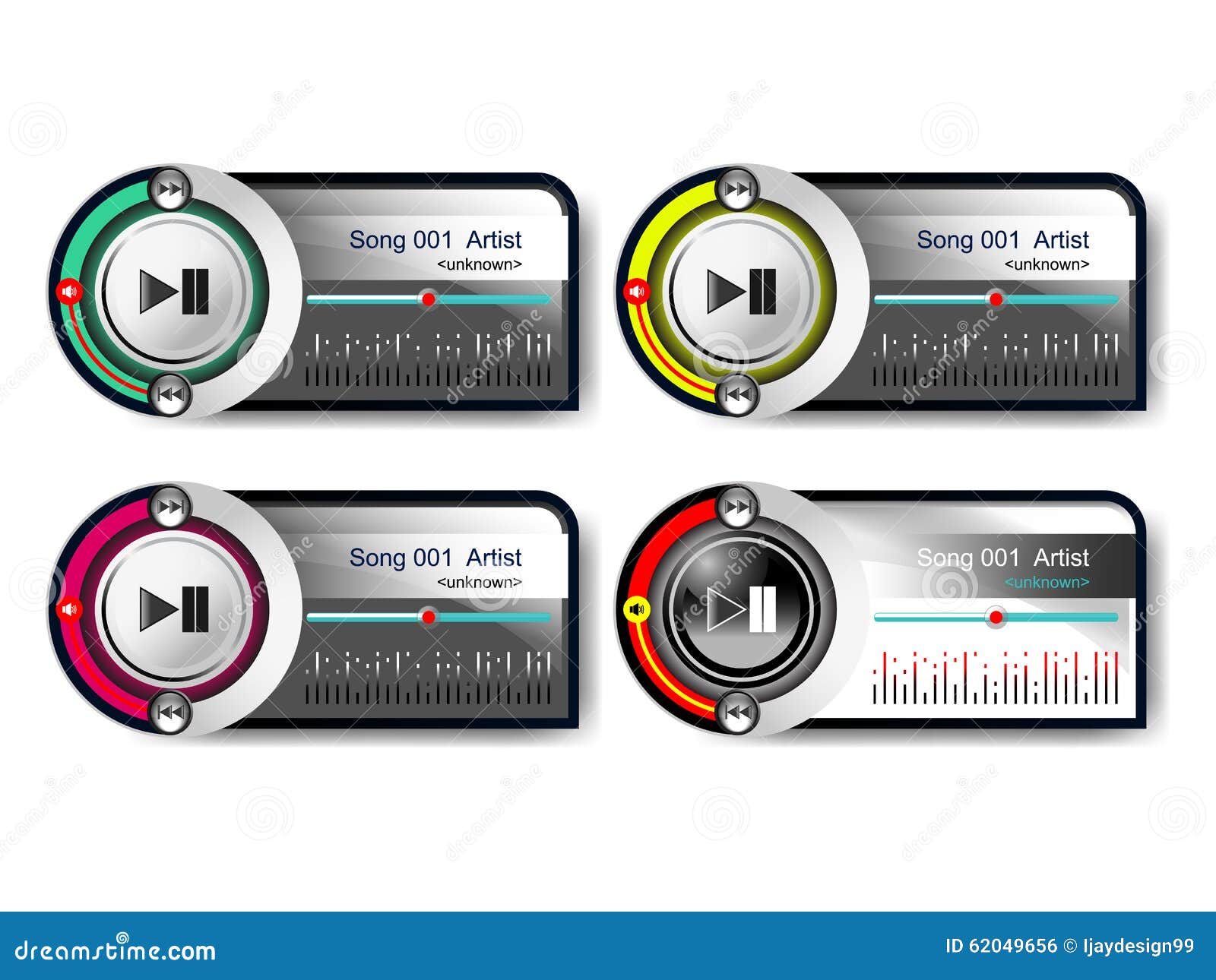 Audio player stock vector. Illustration of multimedia - 62049656