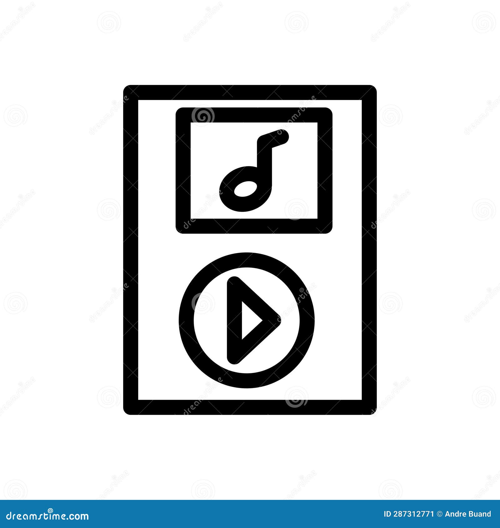 Audio Player Icon Illustration Vector Graphic Stock Vector ...