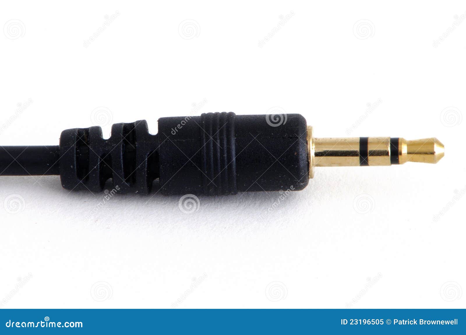 Audio plug stock image. Image of mini, audio, jack, wire - 23196505