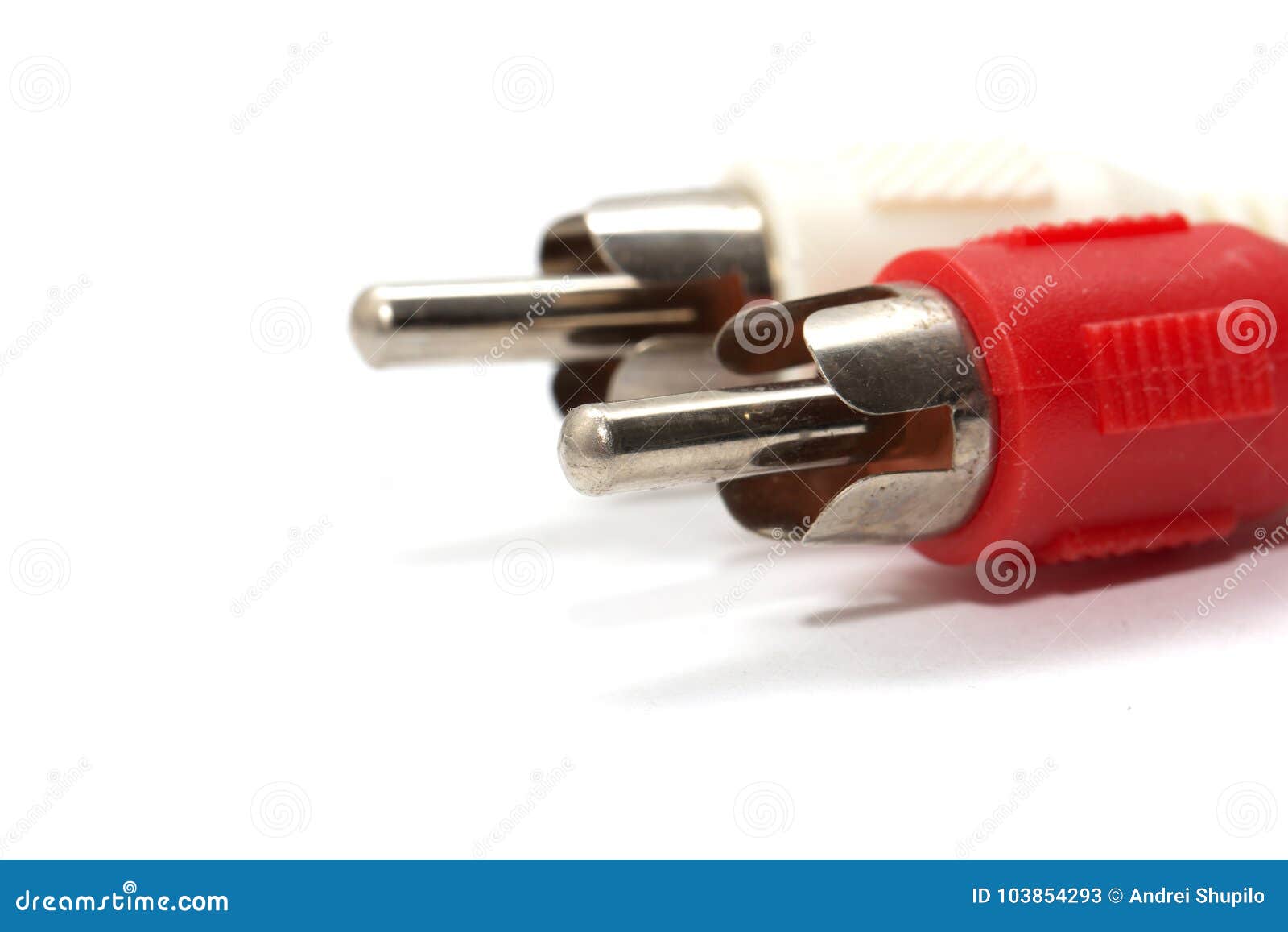 Audio plug stock image. Image of shot, connection, isolated - 103854293