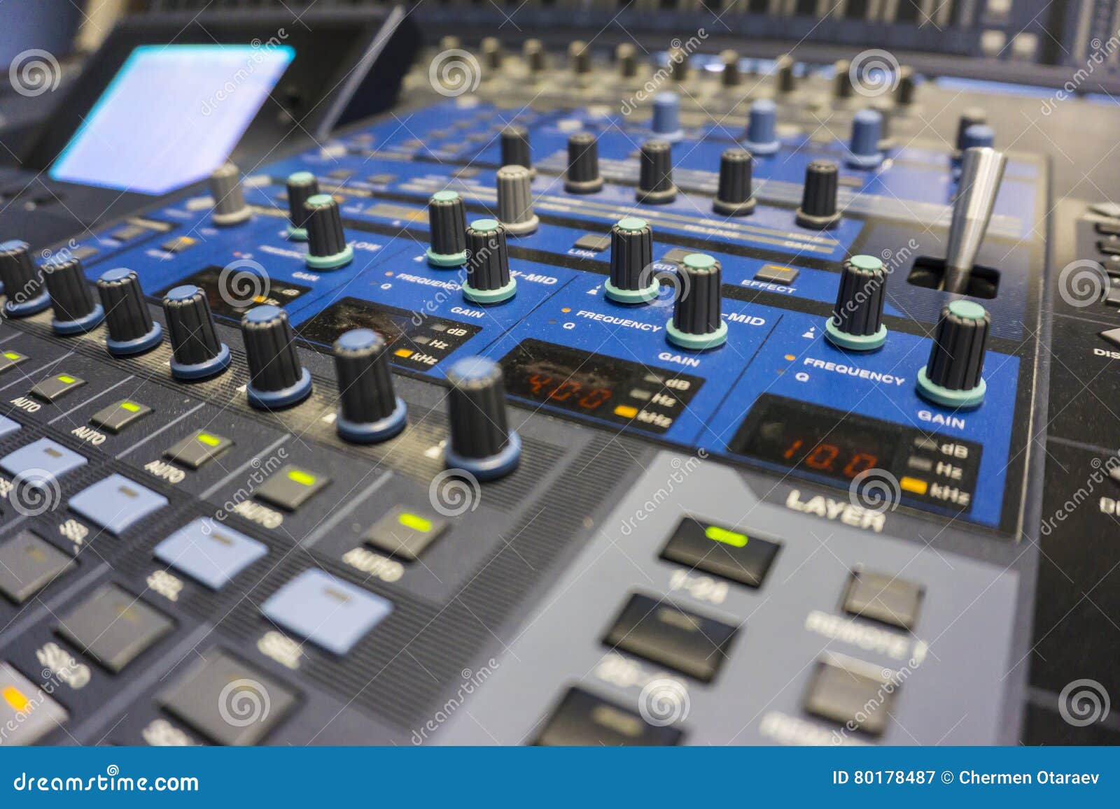Audio Production Switcher of Television Broadcast Stock Image - Image ...