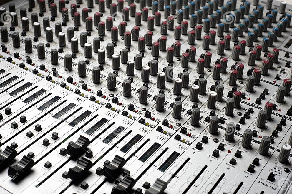 Audio Recording Equipment stock photo. Image of mixer - 5932350