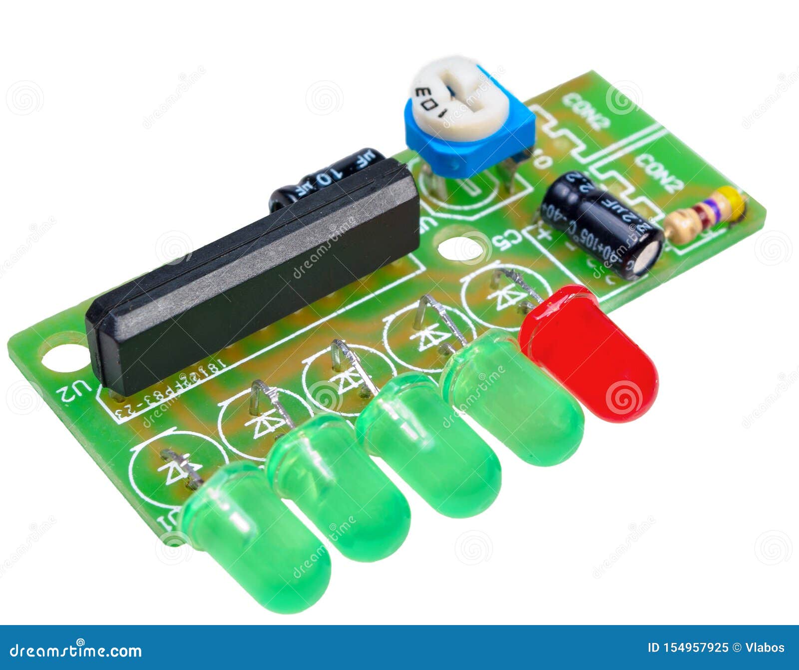 Indicator Decibel Meter On Vintage Stereo Cassette Deck. Dashboard On ...