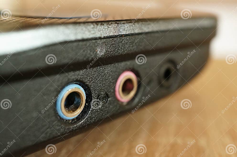 Audio slots stock photo. Image of output, audio, hardware - 51877502