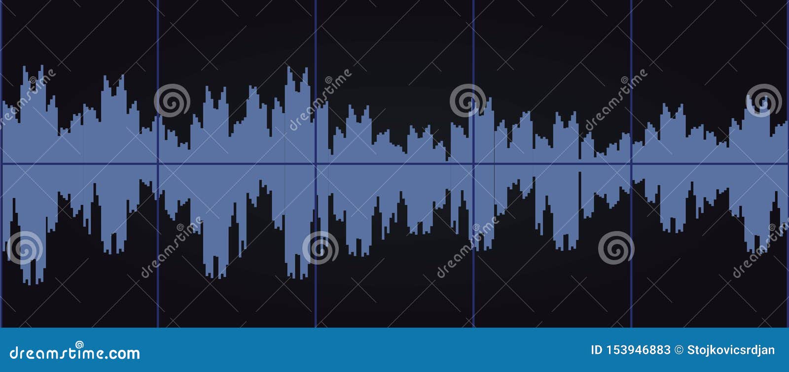 Audio sound graph stock vector. Illustration of display - 153946883