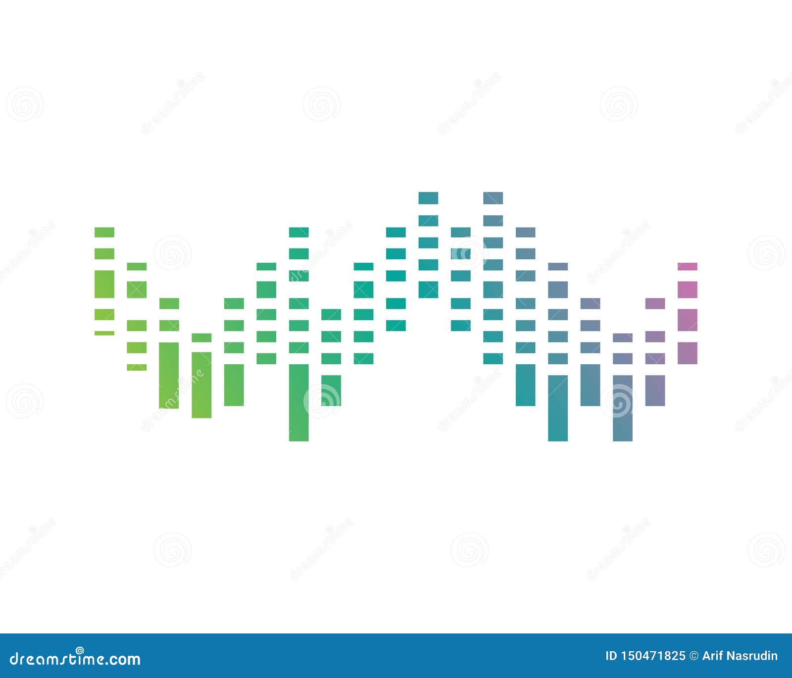 Audio Sound Logo Template Wave Design Concept Icon Stock Vector ...