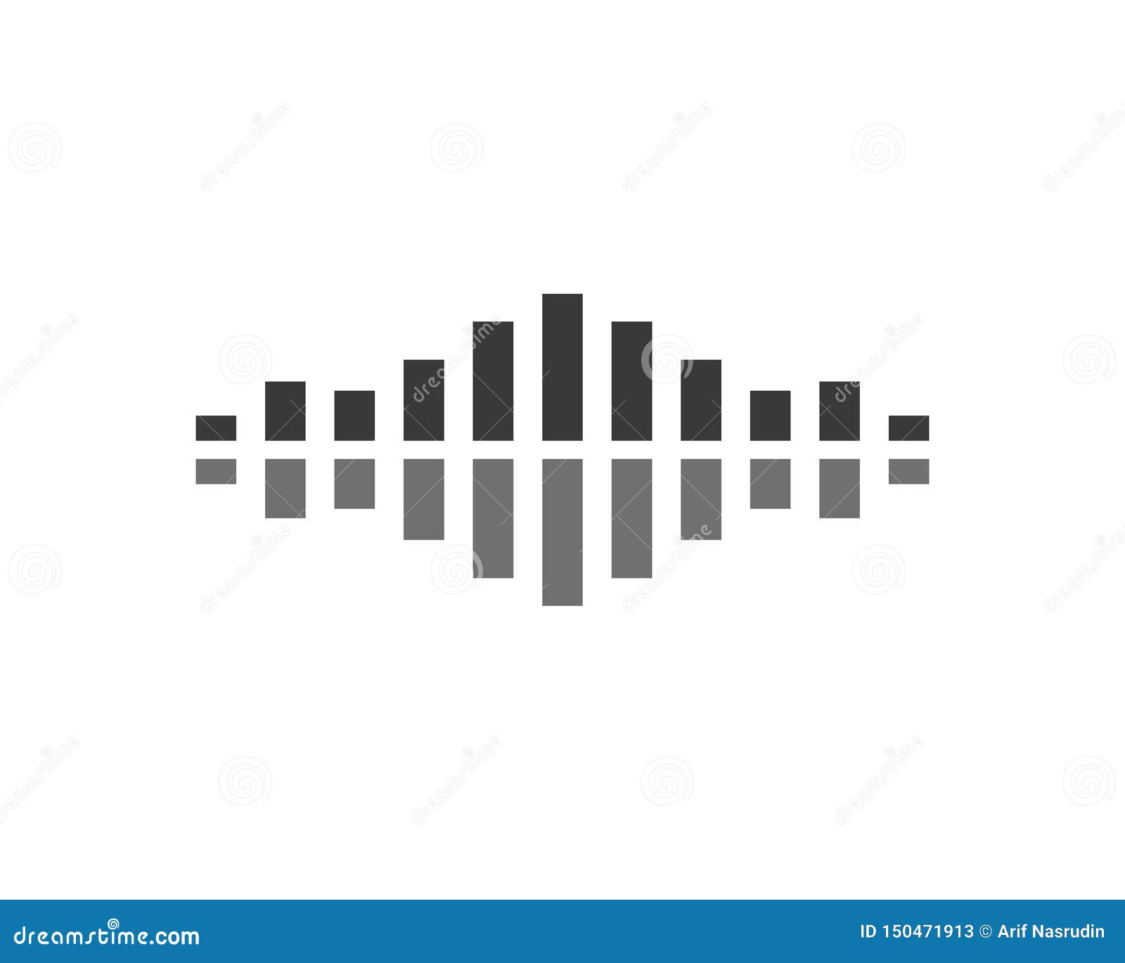 Audio Sound Logo Template Wave Design Concept Icon Stock Vector ...