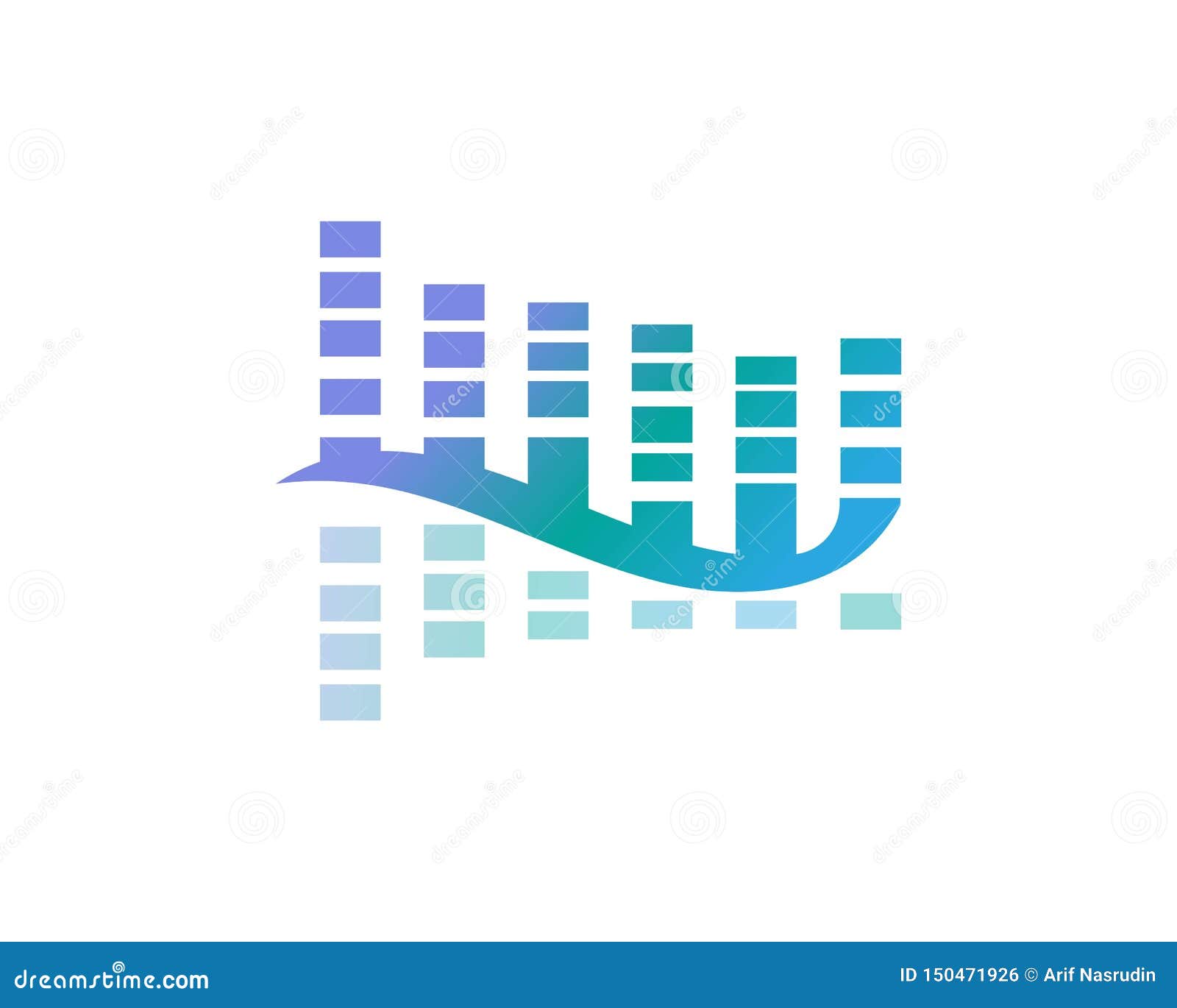 Audio Sound Logo Template Wave Design Concept Icon Stock Vector ...