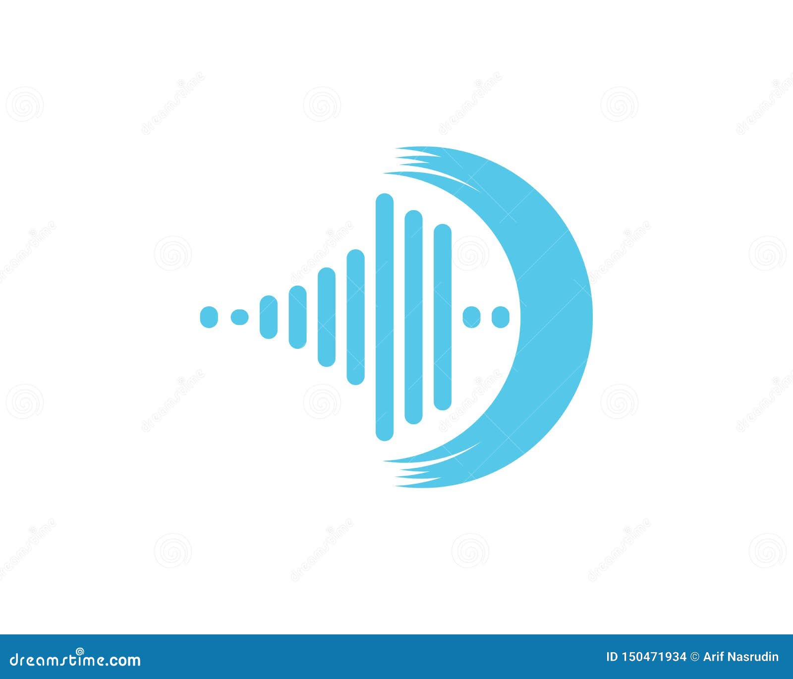 Audio Sound Logo Template Wave Design Concept Icon Stock Vector ...