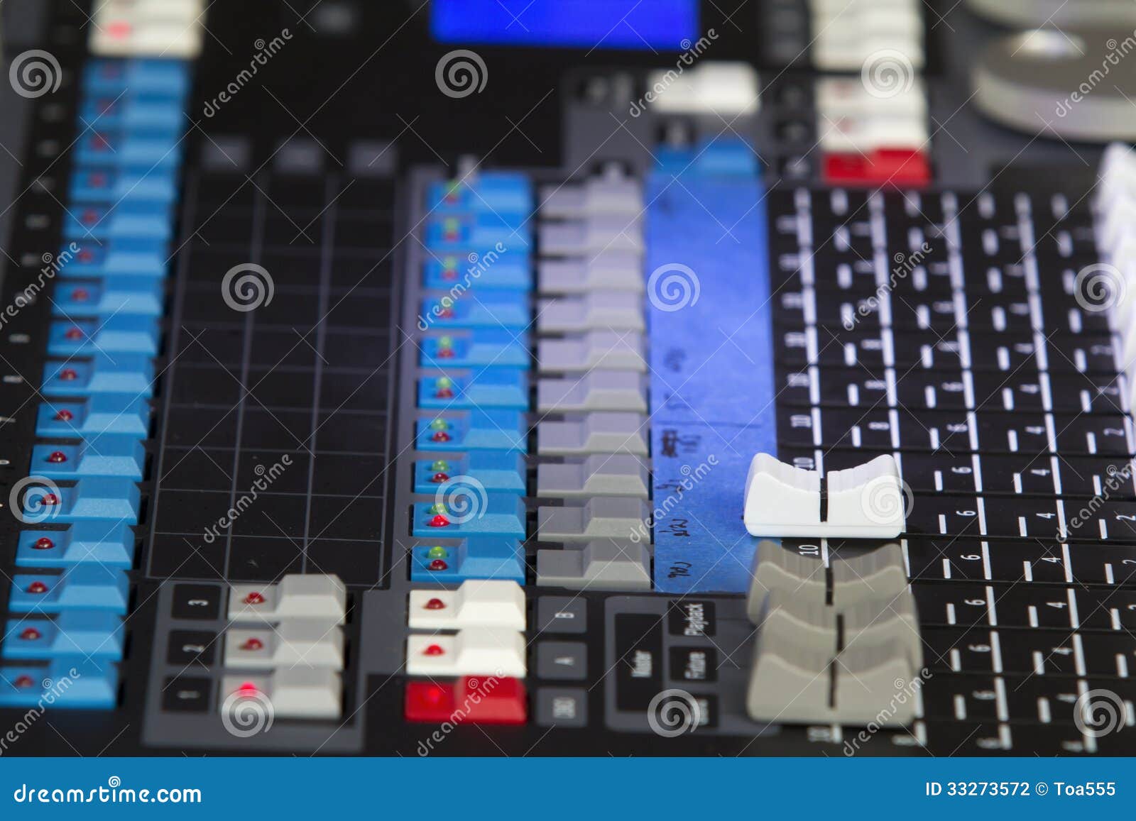 Audio sound mixer panel stock photo. Image of professional - 33273572