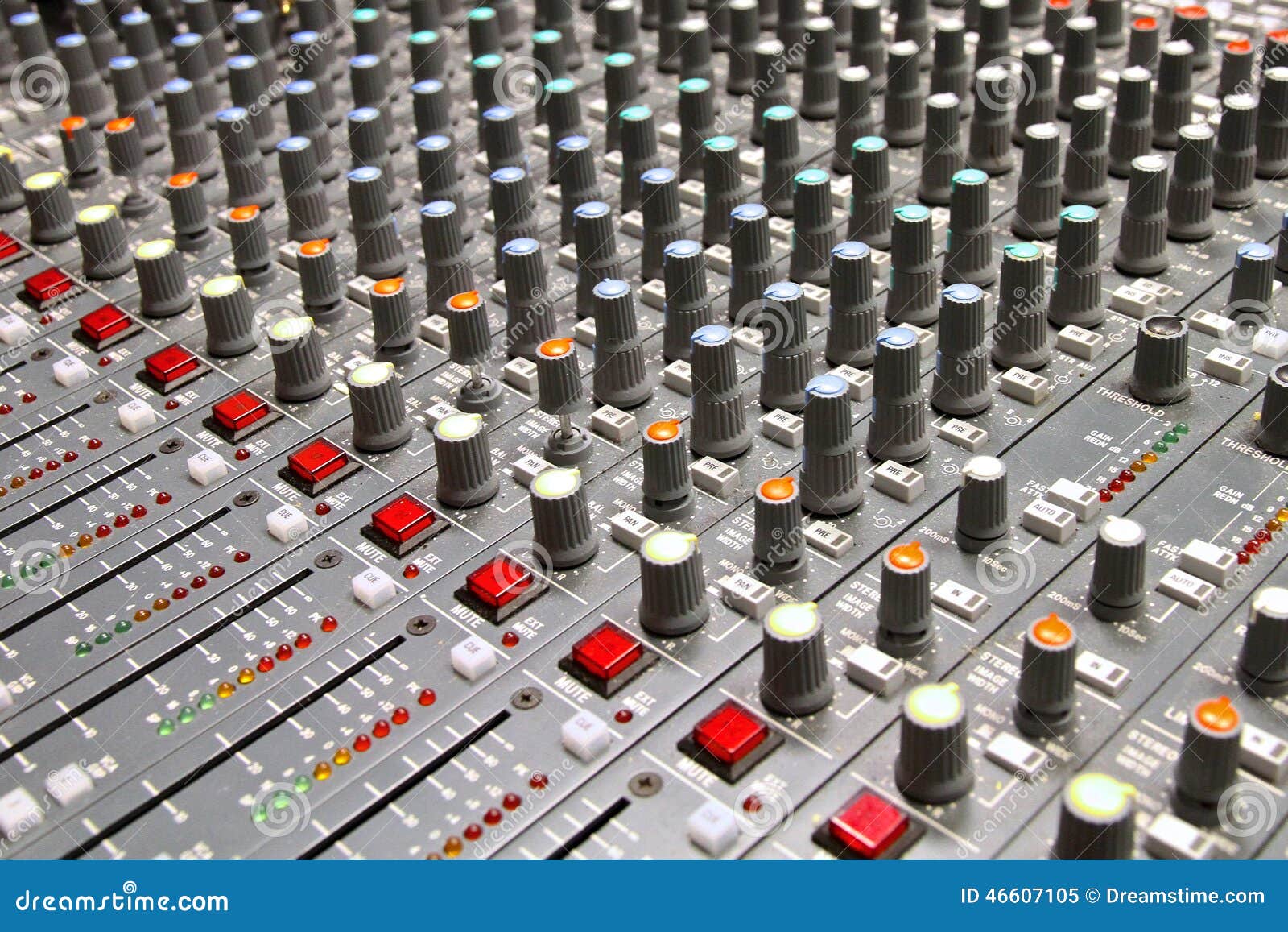 Audio Sound Mixer stock image. Image of audio, studio - 46607105