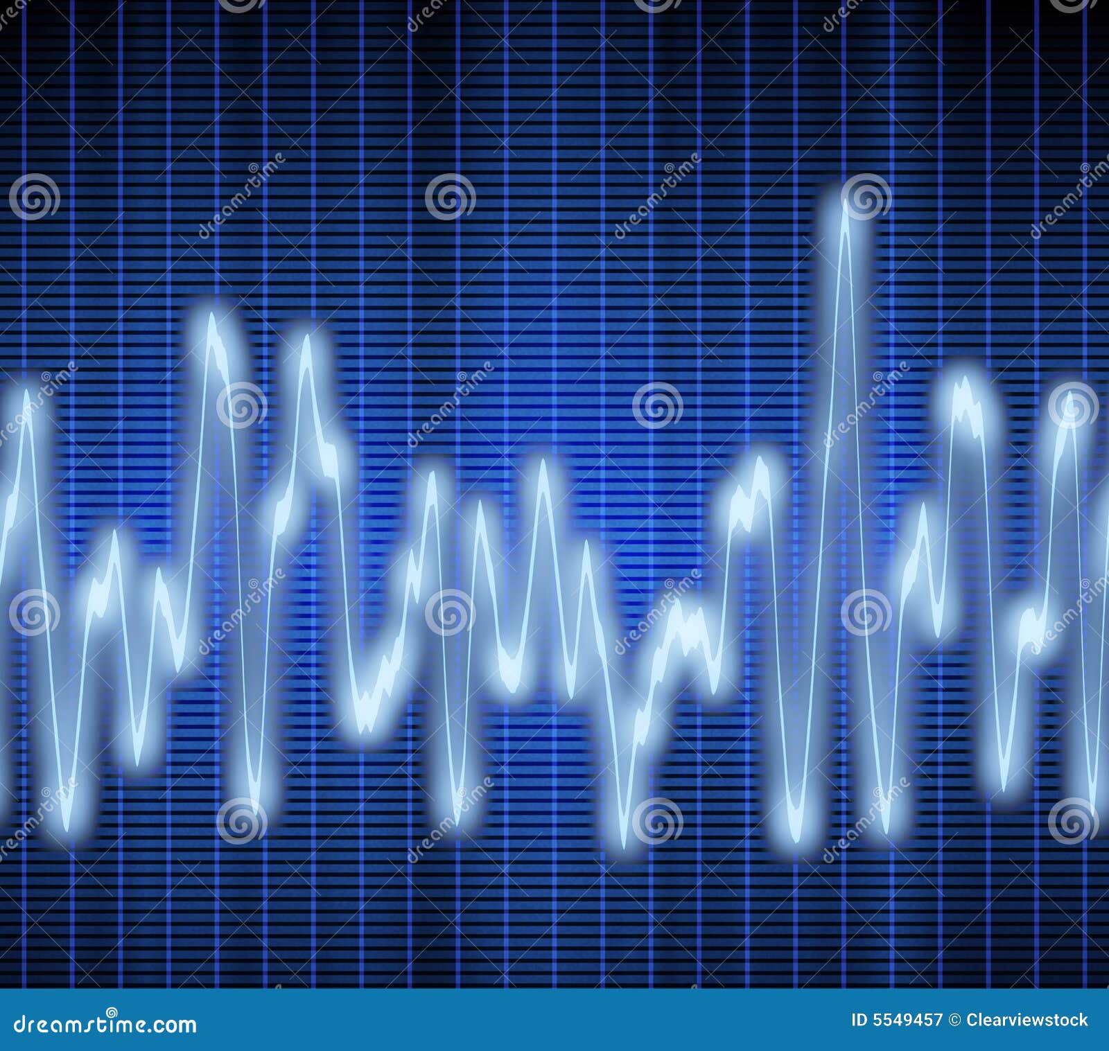 Audio or sound wave stock illustration. Illustration of diagram - 5549457