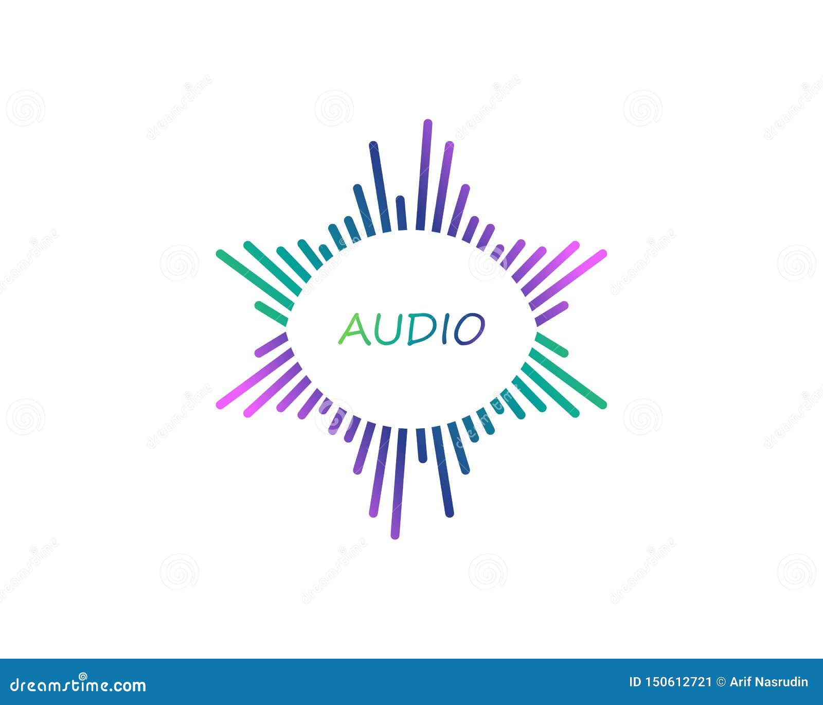 Audio Sound Wave Logo Template Design Vector Stock Vector ...