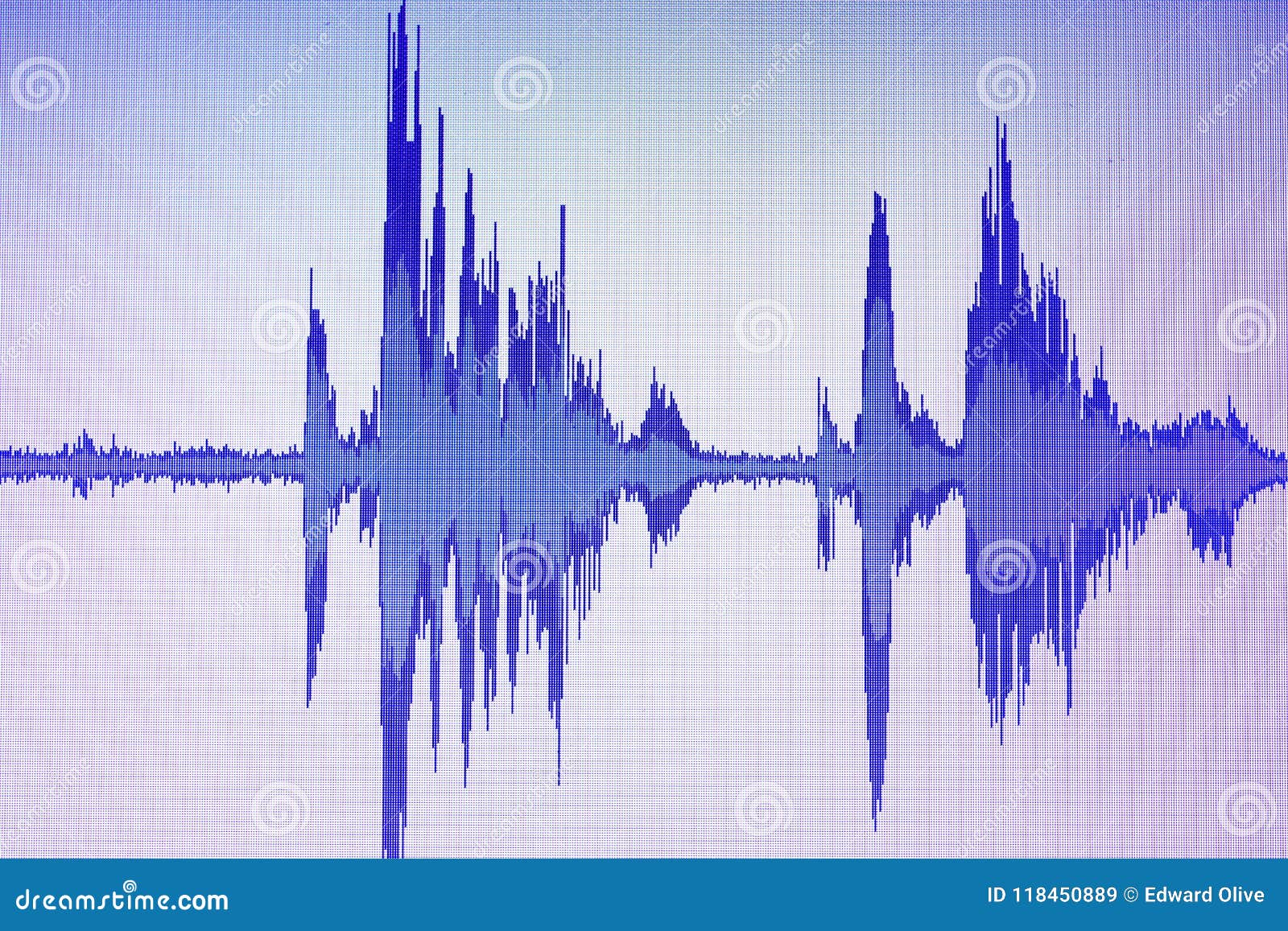 Audio Sound Wave Studio Editing Stock Image - Image of abstract, sound ...