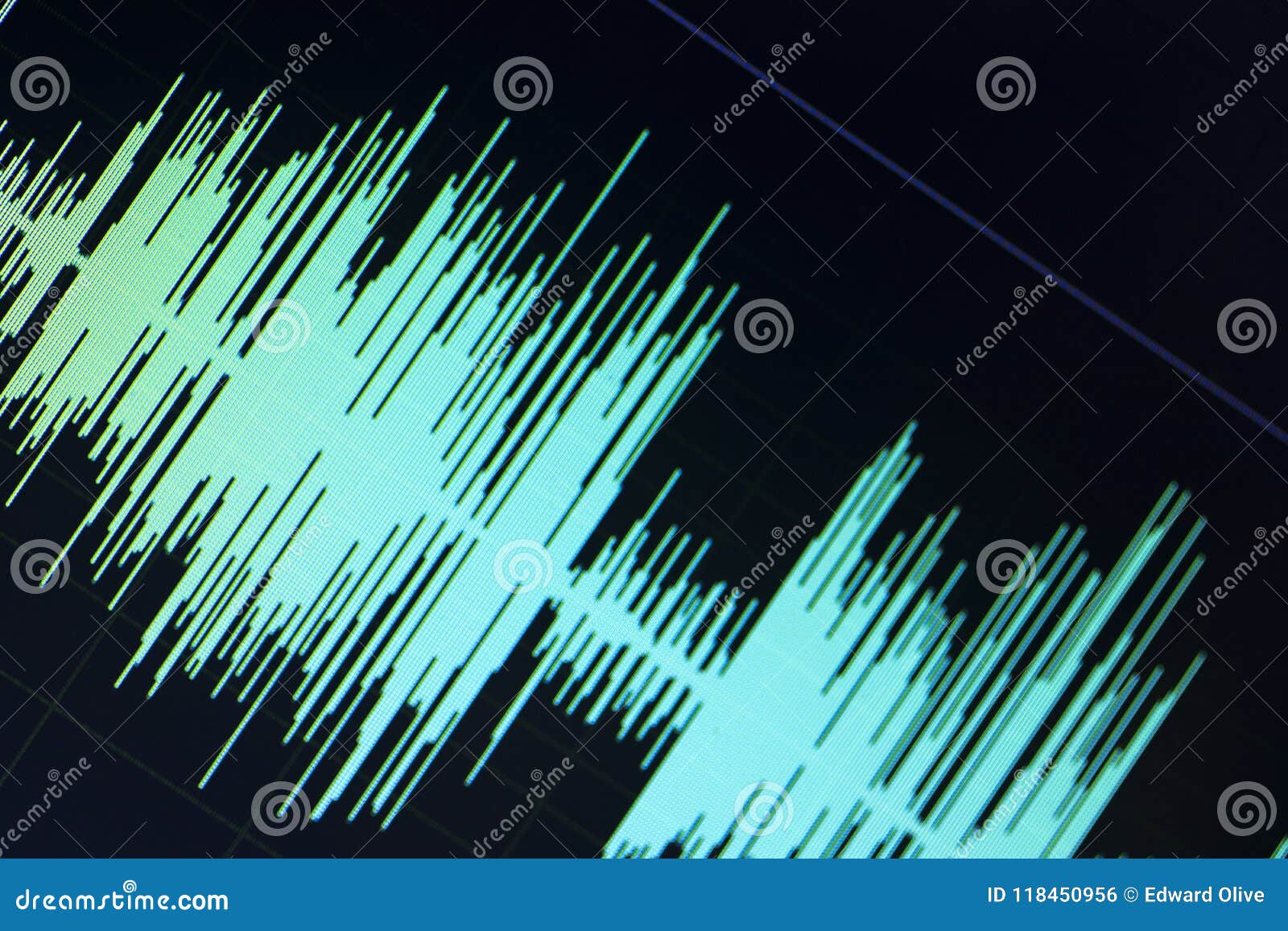 Audio Sound Wave Studio Editing Stock Photo - Image of player, record ...
