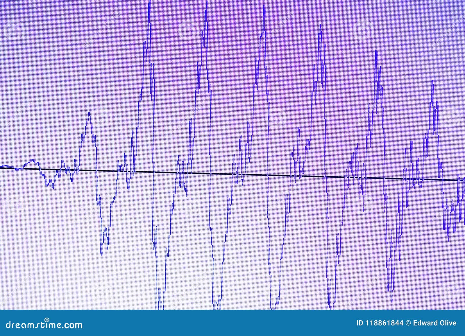 Audio Sound Wave Studio Editing Stock Illustration - Illustration of ...