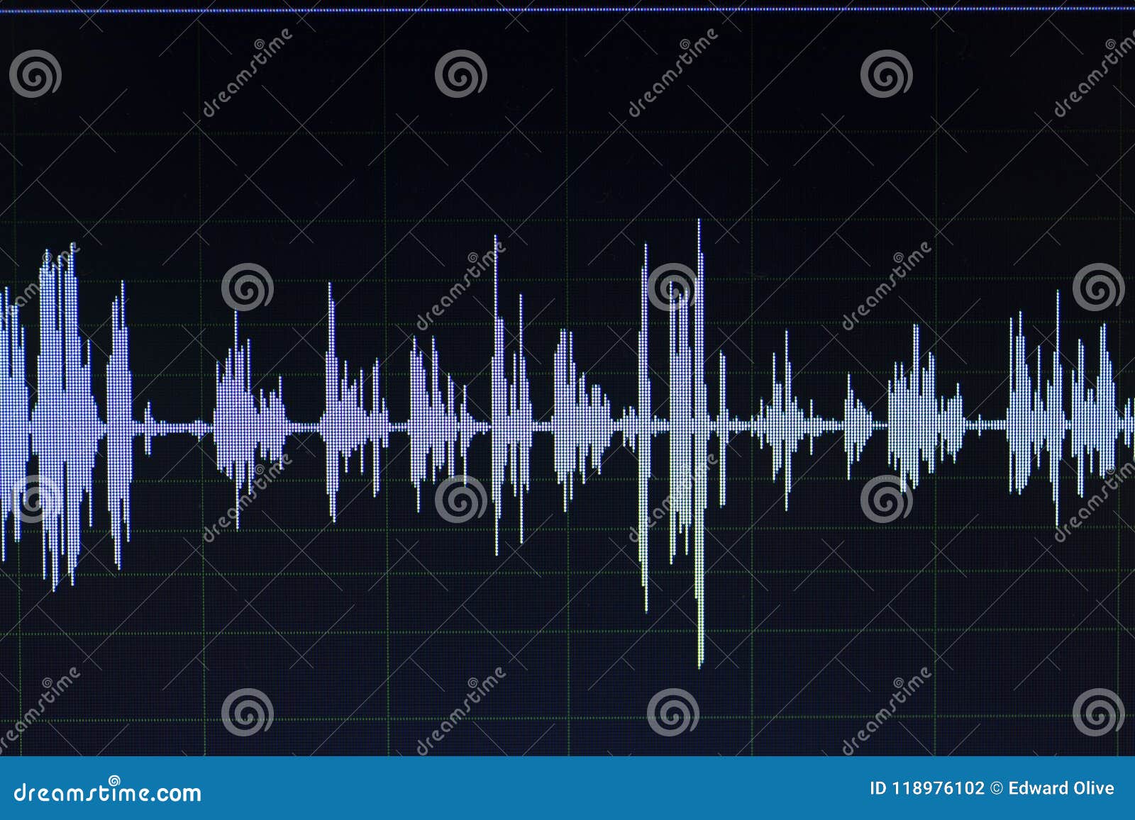 Audio Sound Wave Studio Editing Stock Photo - Image of disco, design ...