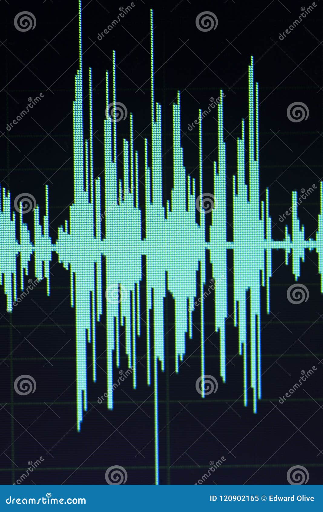 Audio Sound Wave Studio Editing Stock Image - Image of disco, club ...