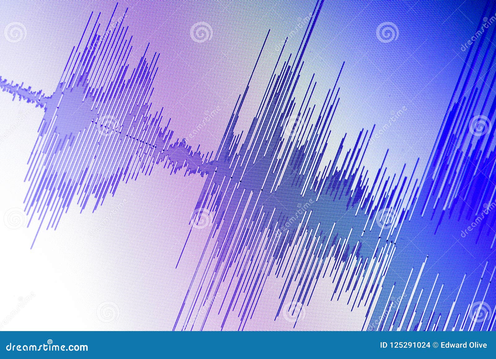 Audio Sound Wave Studio Editing Stock Photo - Image of musical, display ...