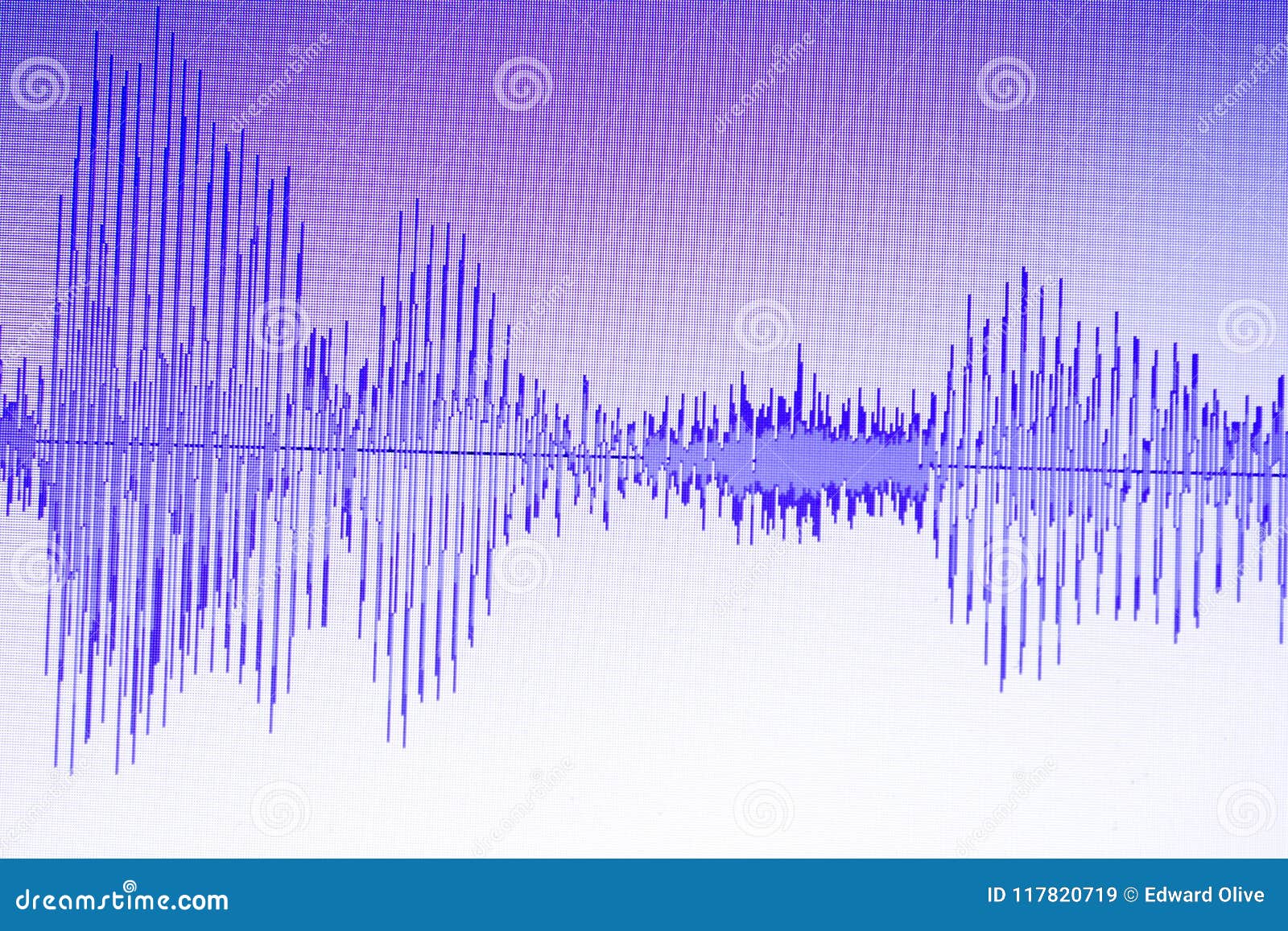Audio Sound Wave Studio Editing Stock Image - Image of radio, abstract ...