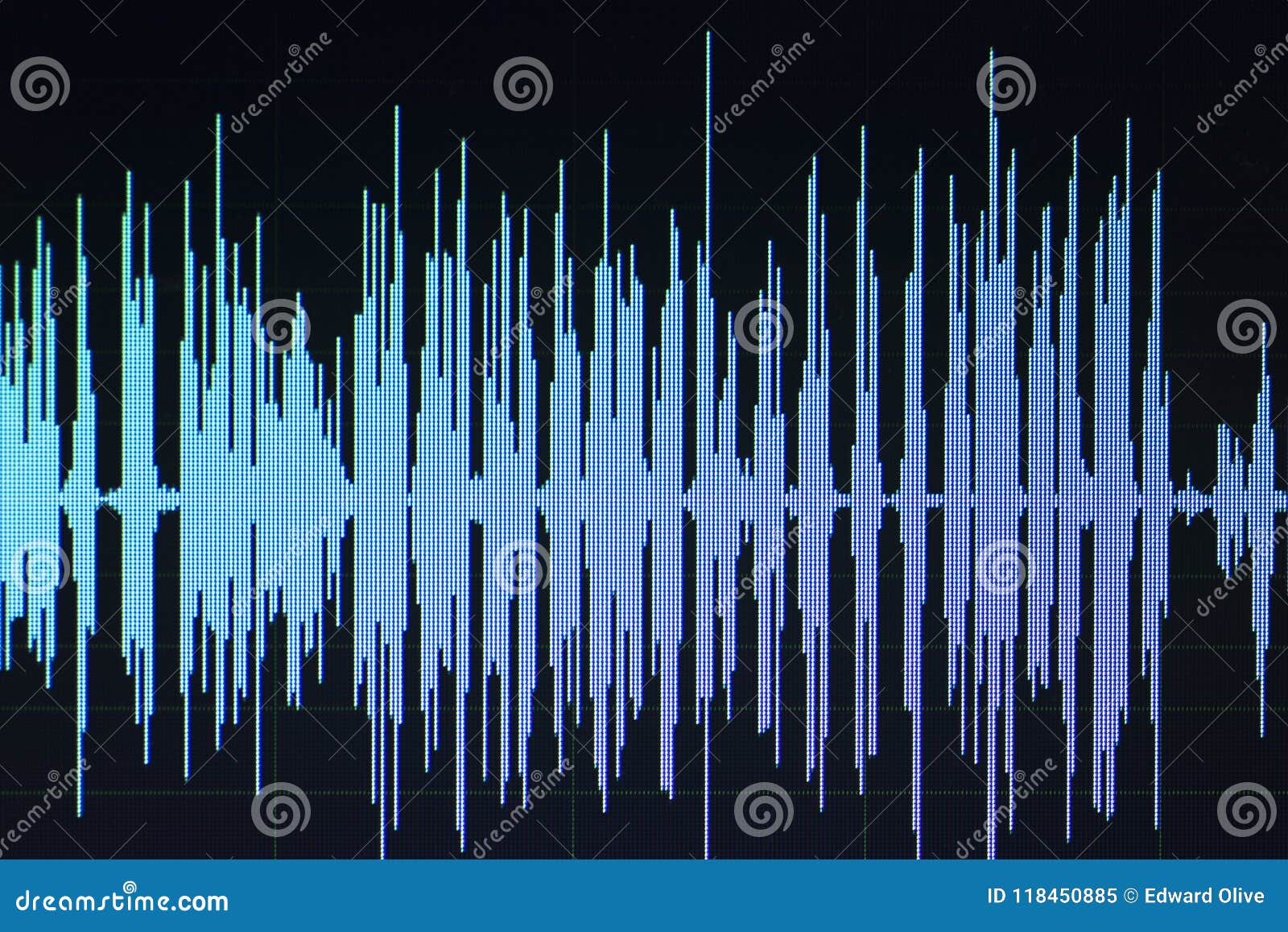 Audio Sound Wave Studio Editing Stock Image - Image of electronic ...
