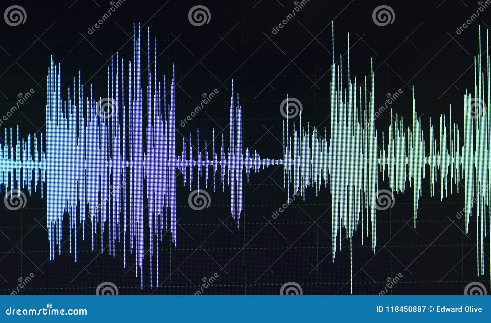 Audio Sound Wave Studio Editing Stock Image - Image of electronic, club ...