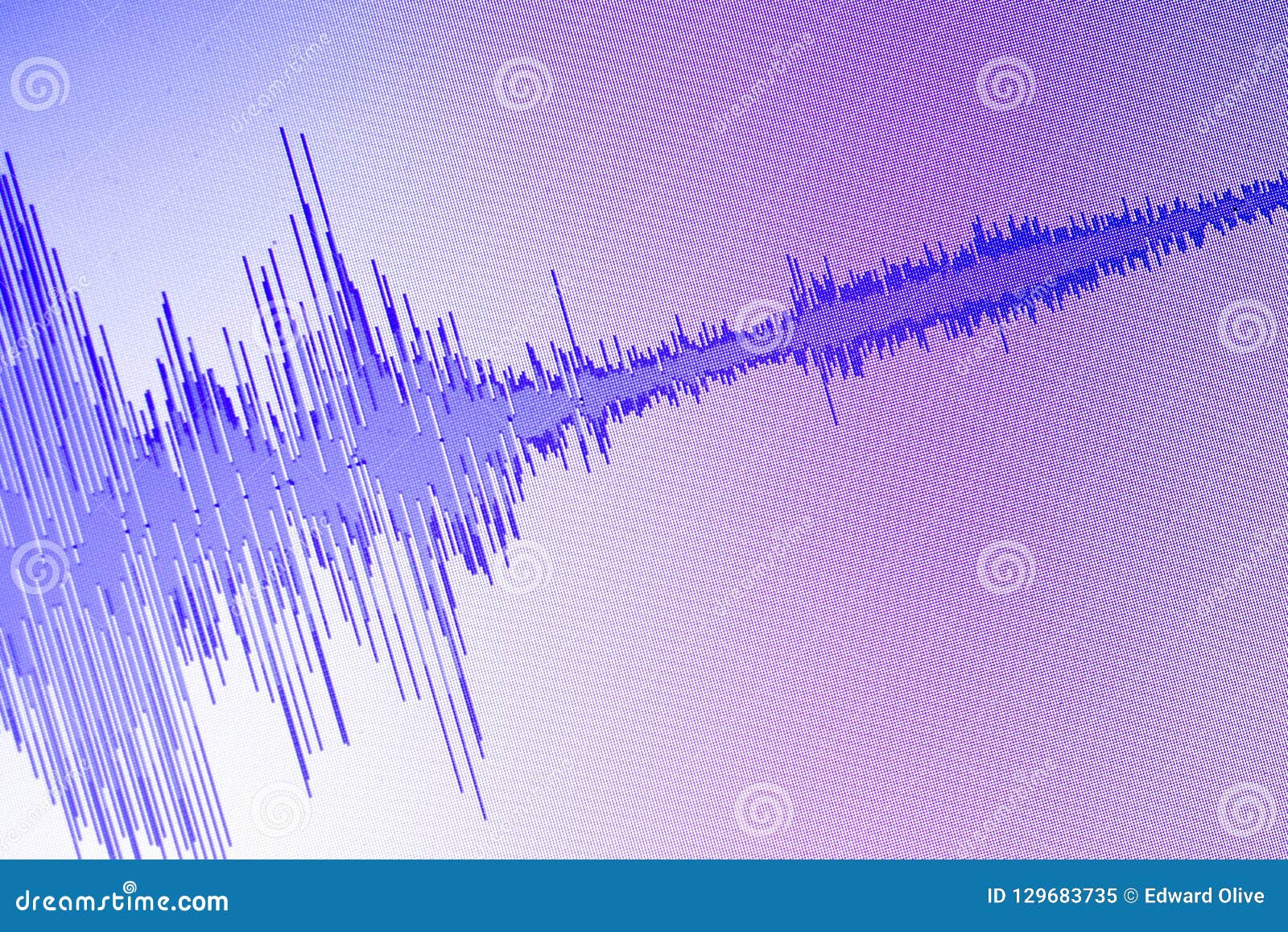 Audio Sound Wave Studio Editing Stock Image - Image of singer ...
