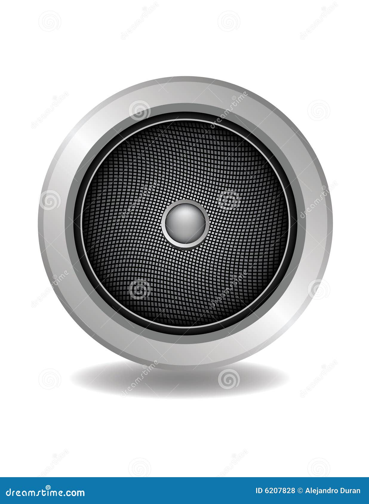Audio speaker stock vector. Illustration of black, grunge - 6207828