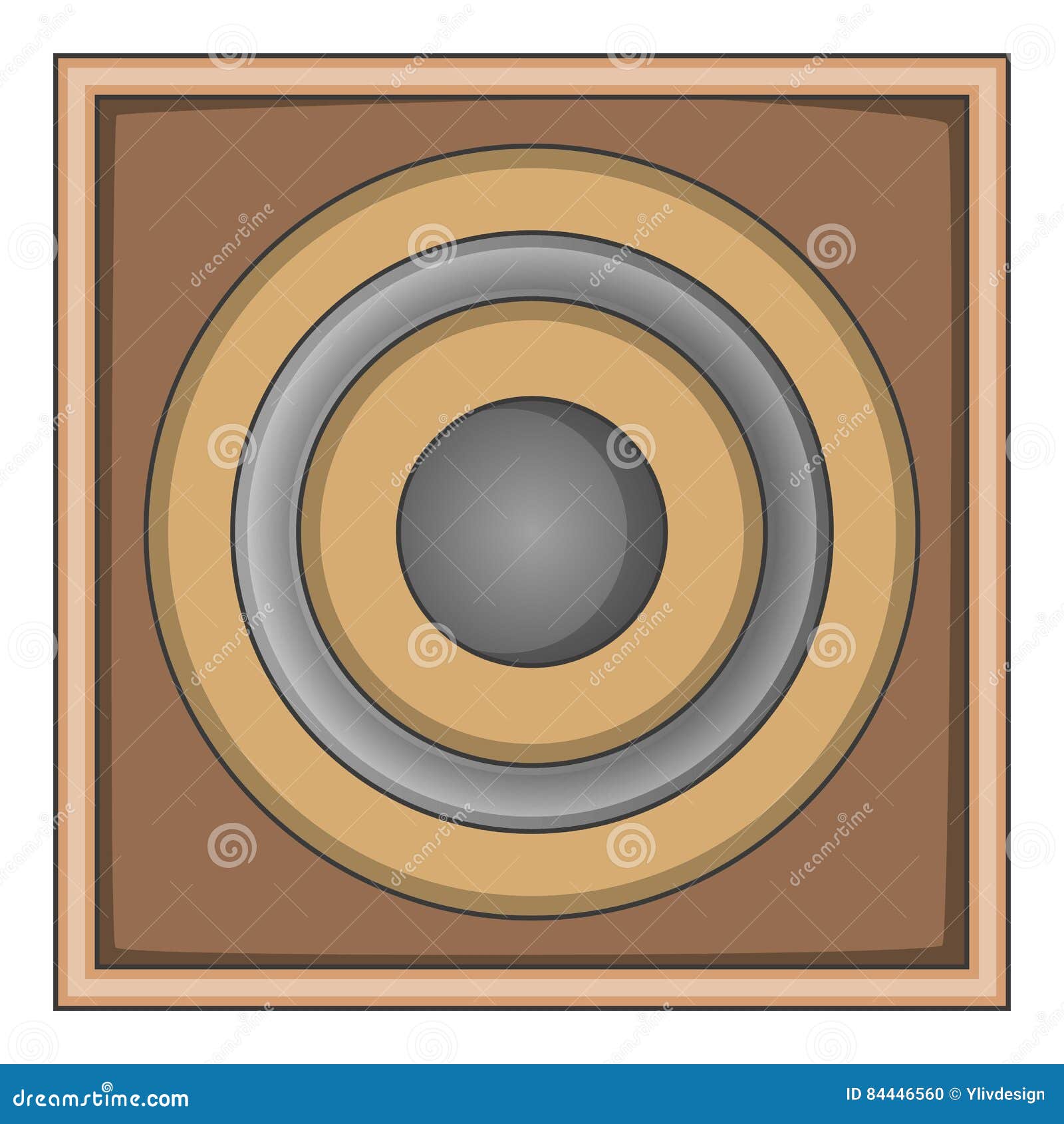 Audio Speaker Icon, Cartoon Style Stock Vector - Illustration of dance ...