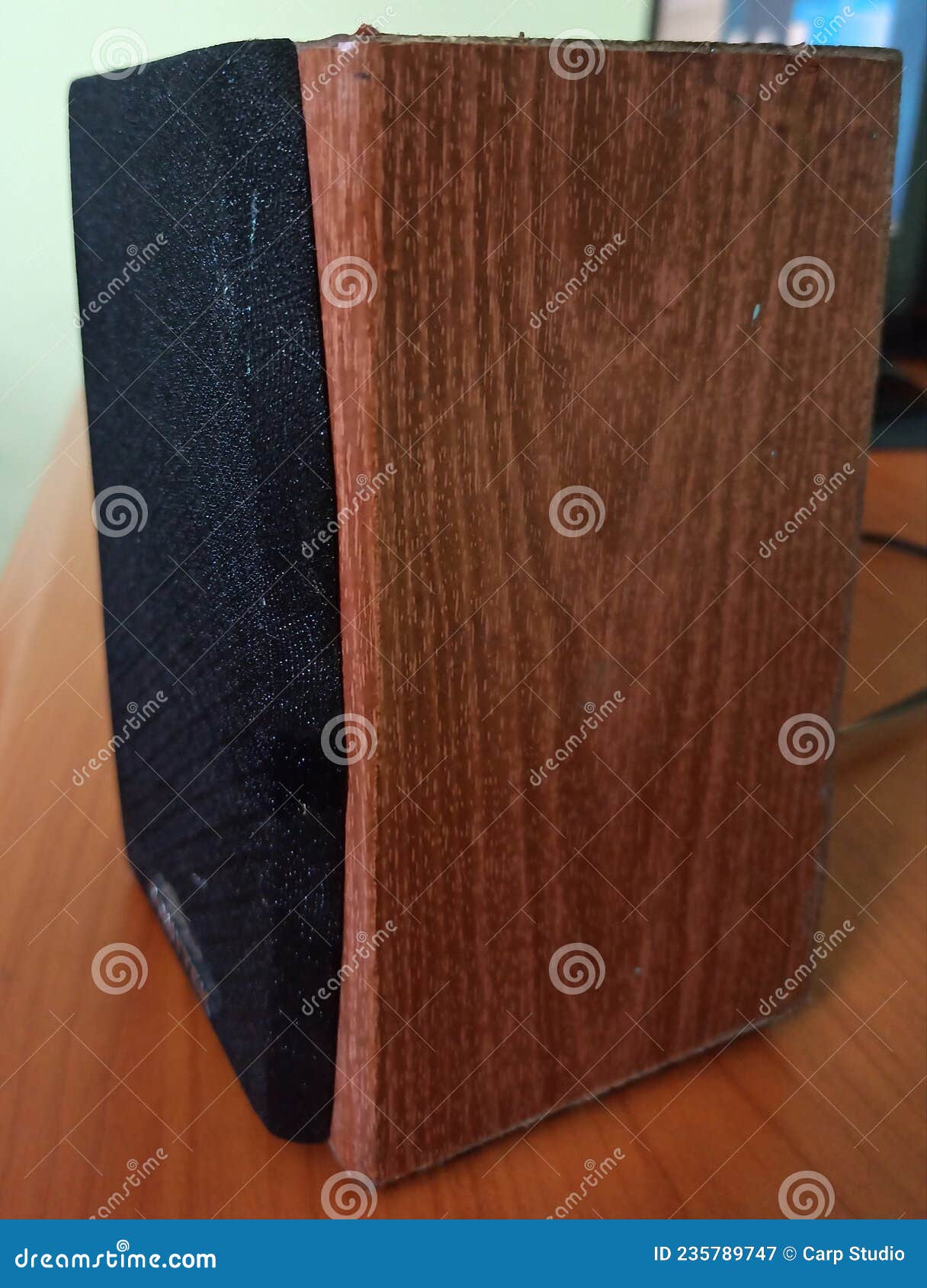 Audio Speaker with Wood Texture Stock Image - Image of floor, design ...