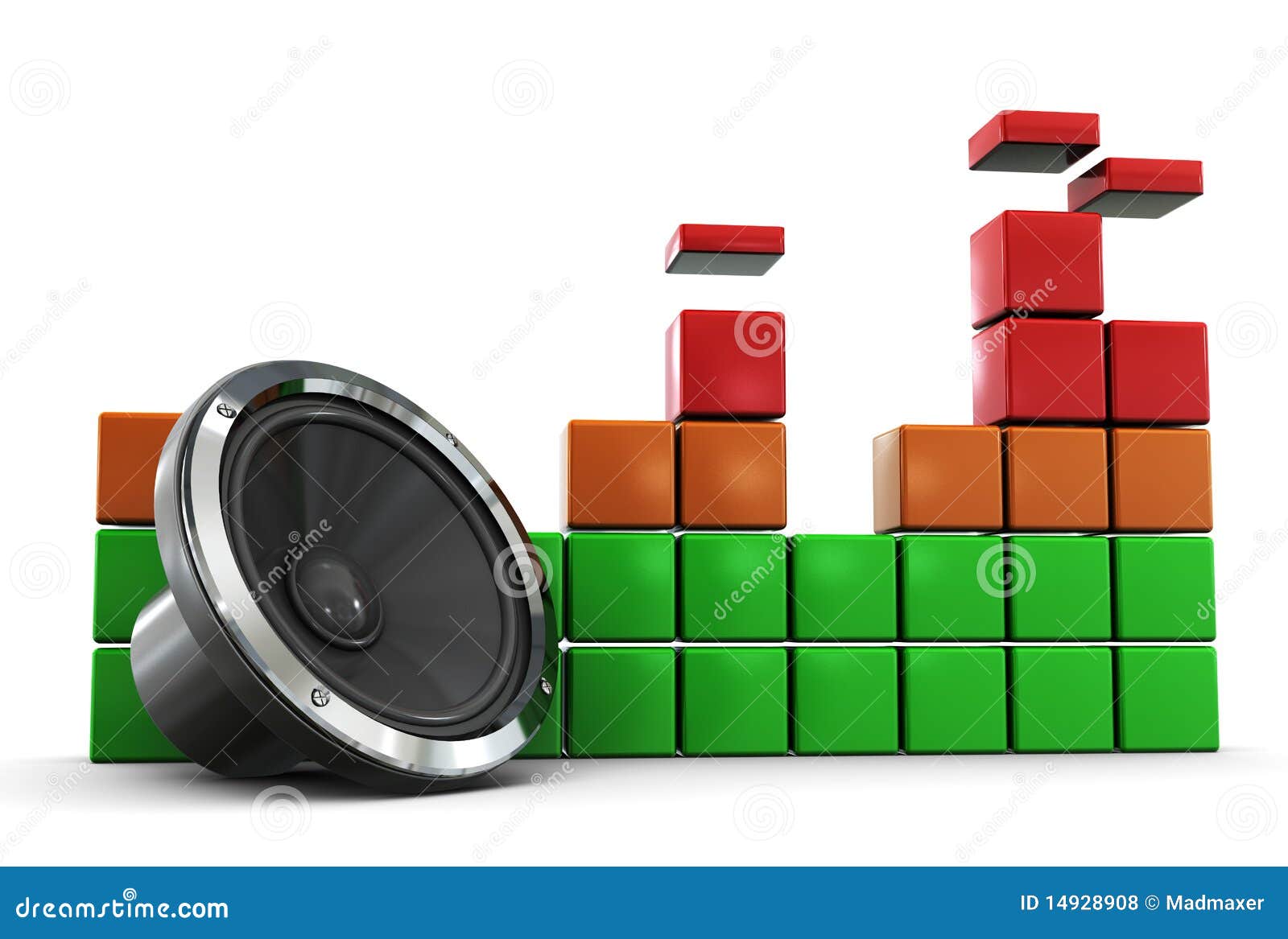 Audio Spectrum Visualizer Blue Background, Audio Spectrum Background ...