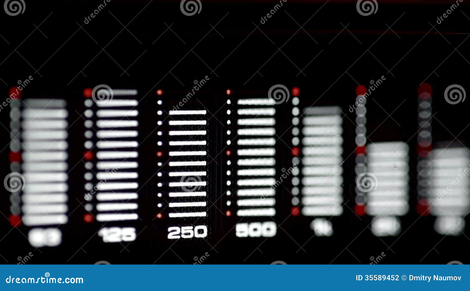 Audio spectrum analyzer stock video footage. Video of hifi - 35589452