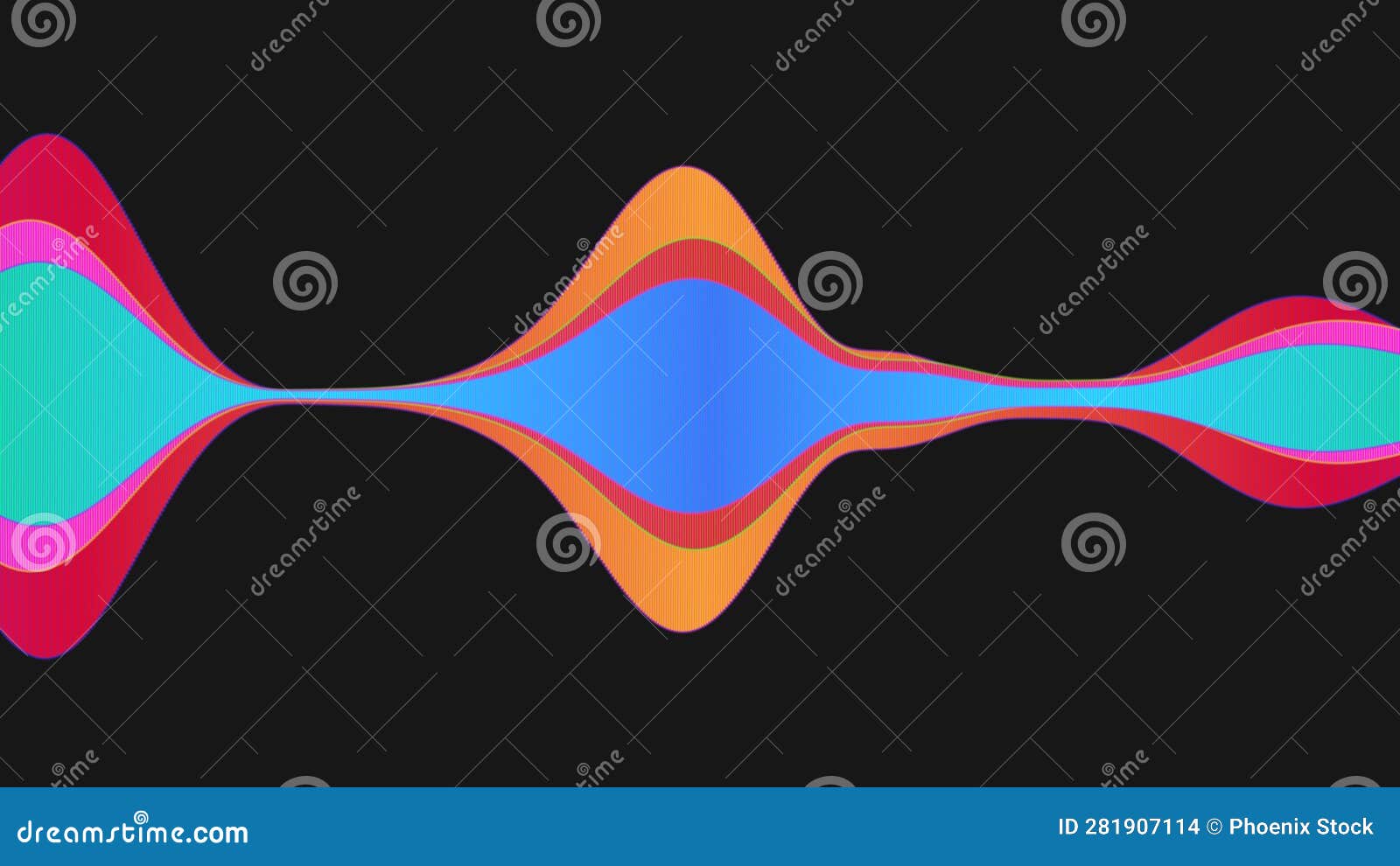 Audio Spectrum. Minimalist Audio Wave Isolated Stock Illustration ...
