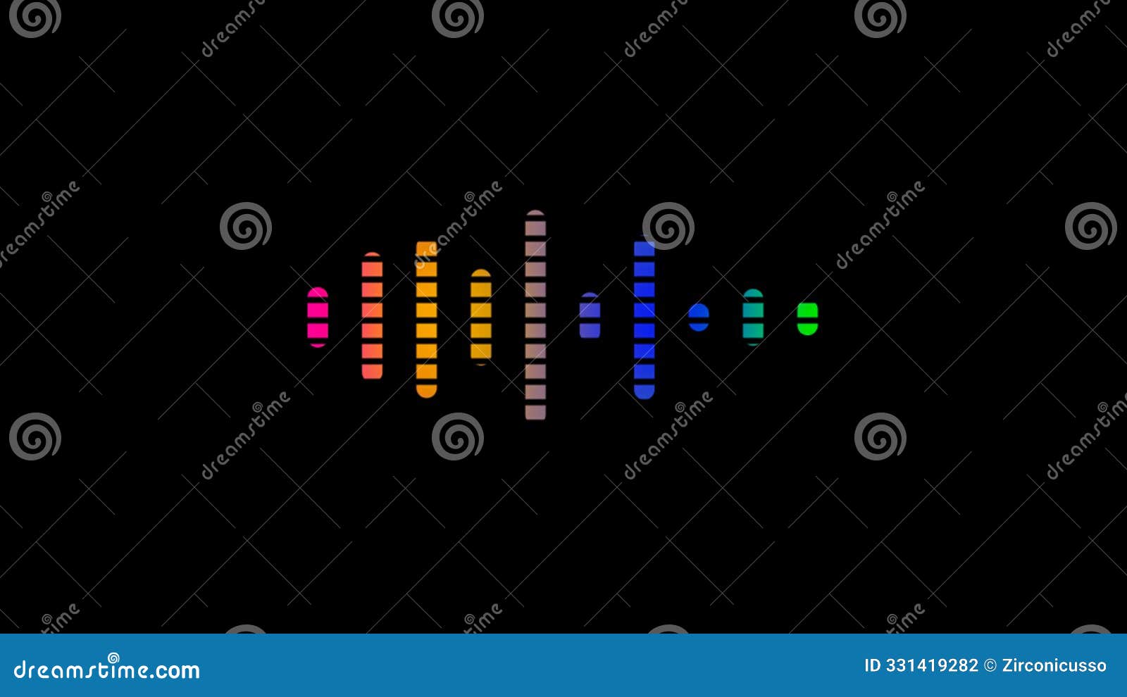 Audio Spectrum Visualizer Blue Background, Audio Spectrum Background ...