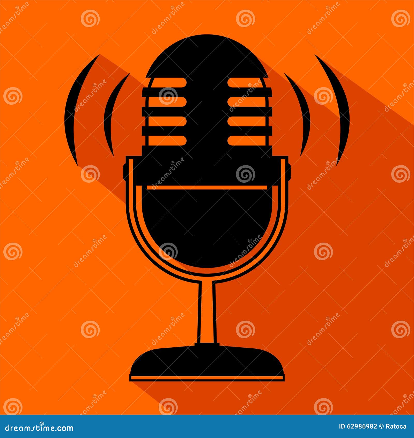 Audio symbol stock vector. Illustration of sound, broadcast - 62986982