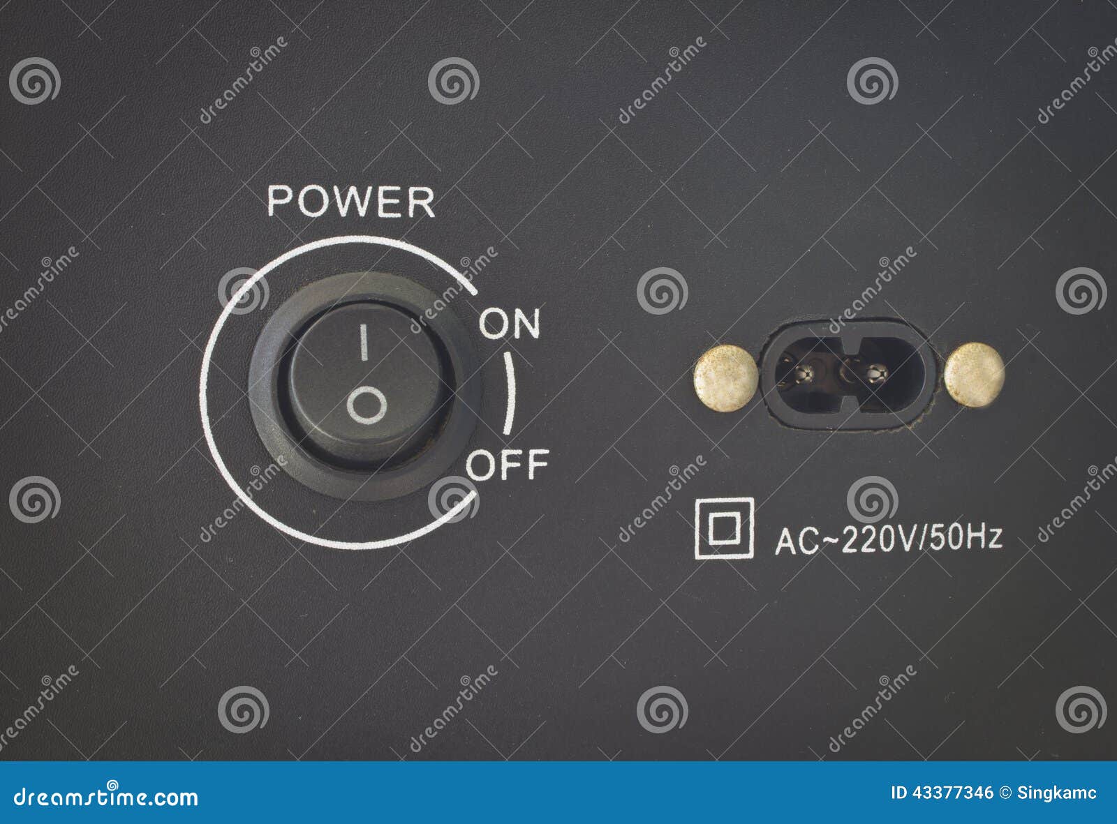 Audio System Output on the Black Background Stock Photo - Image of ...