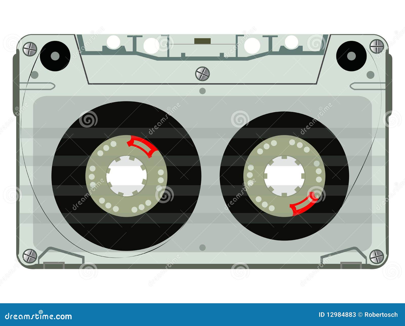 Audio tape stock vector. Illustration of stereo, recorder - 12984883