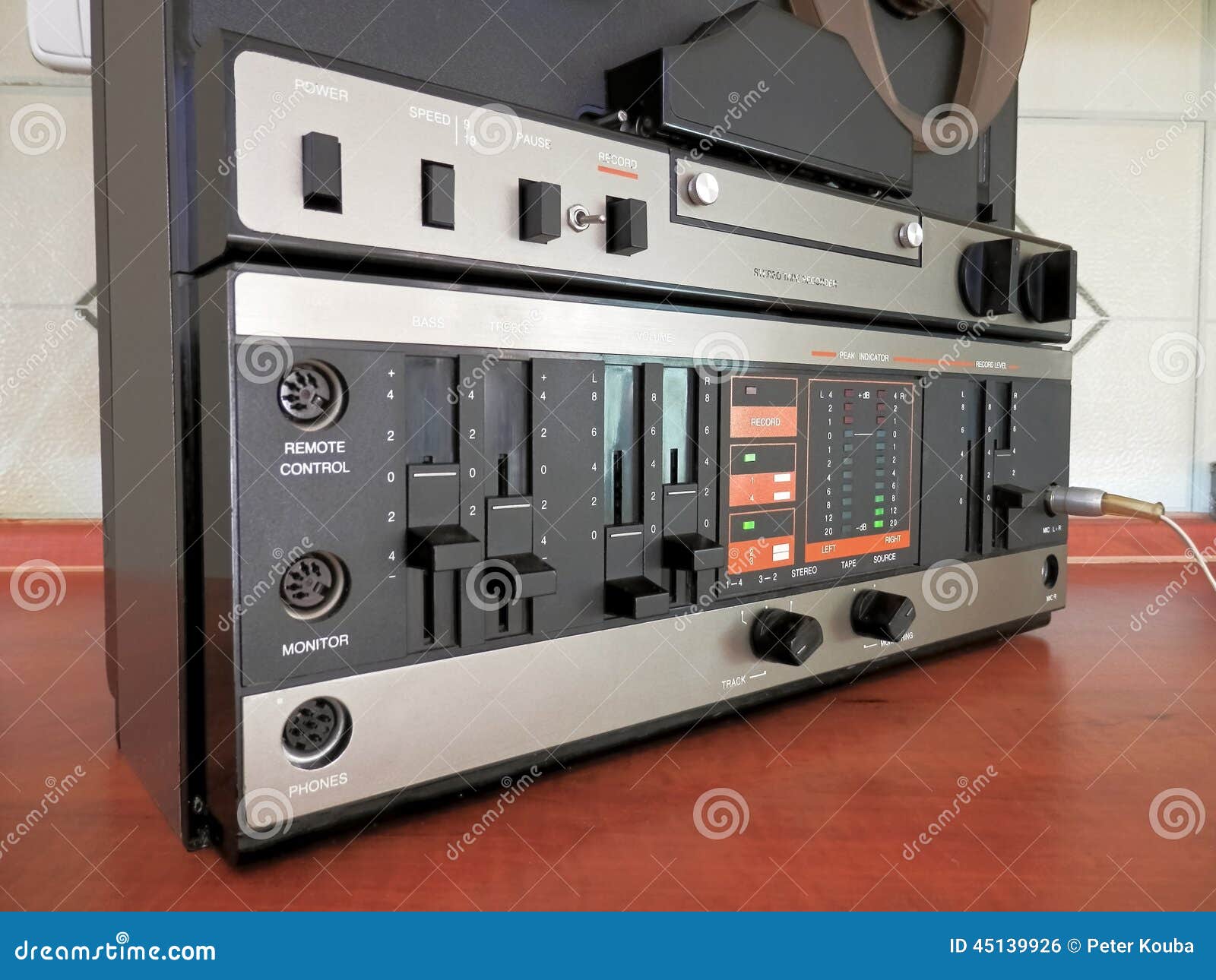 Audio Tape Recorder Old Construction Stock Photo - Image of recorder ...