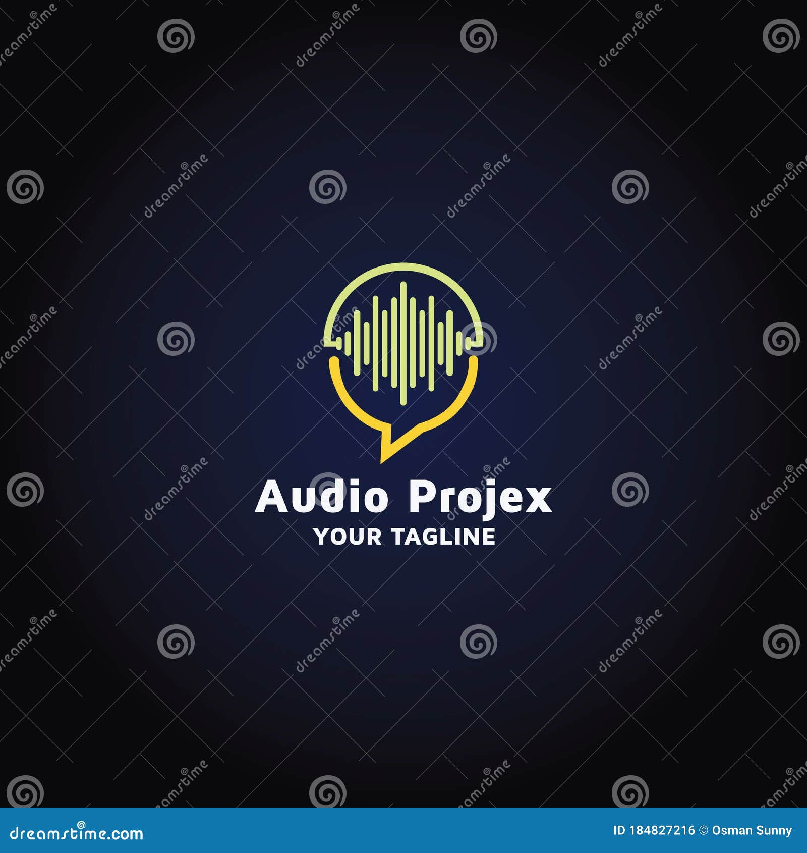 Audio Vector Logo Design Template Stock Vector - Illustration of music ...