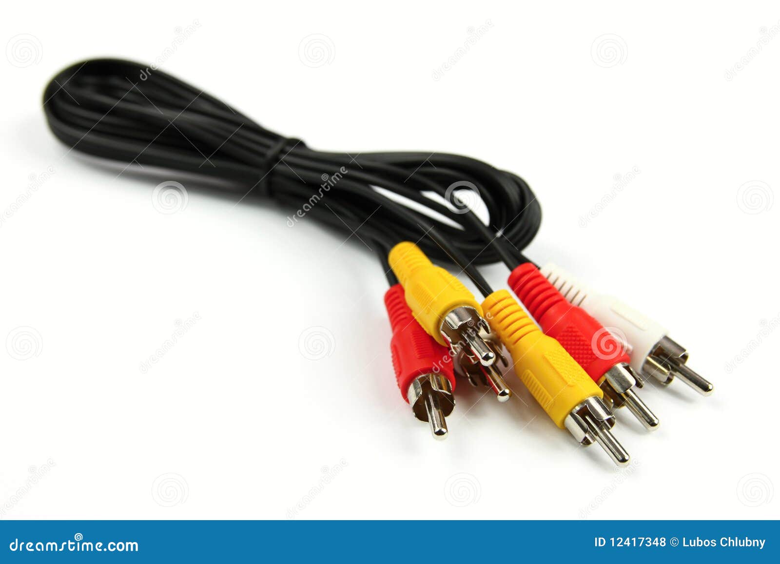 Audio video cable stock photo. Image of stereo, sound - 12417348