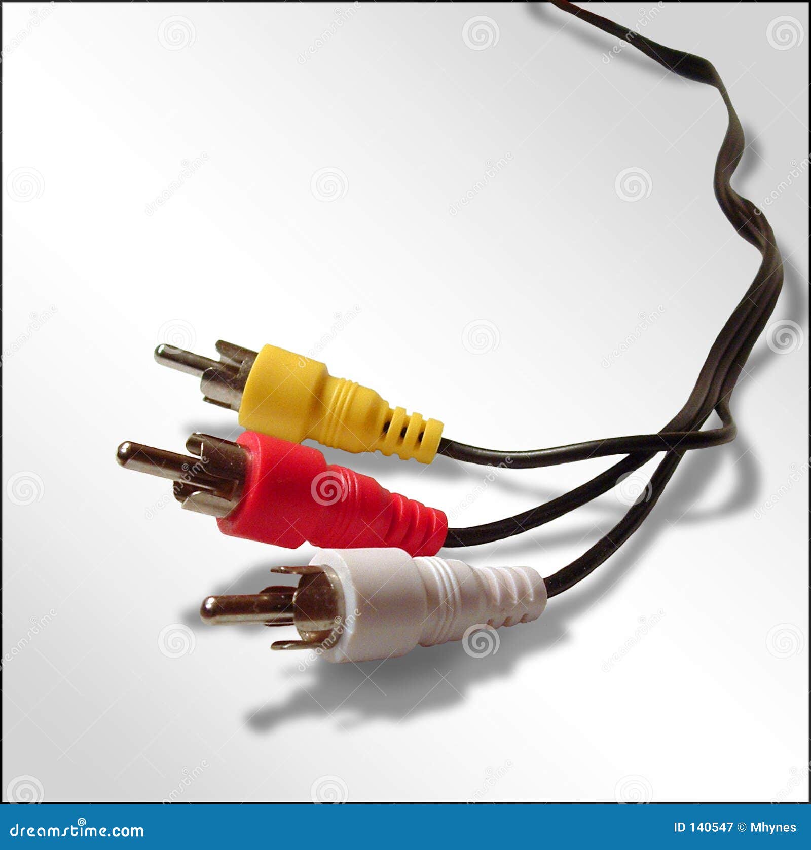 Audio Video Cable stock image. Image of cable, white, television - 140547