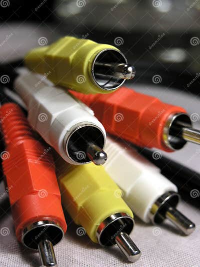 Audio and video cable stock photo. Image of color, computer - 372864