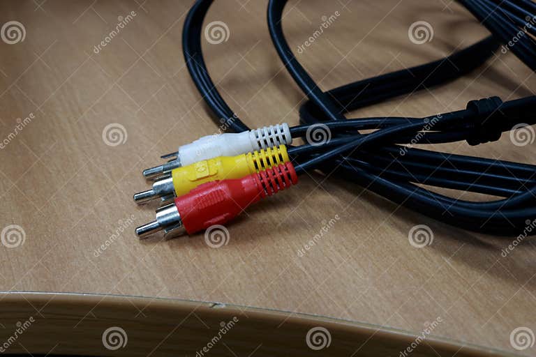 Audio Video Cable or Multimedia Cable Stock Image - Image of ...