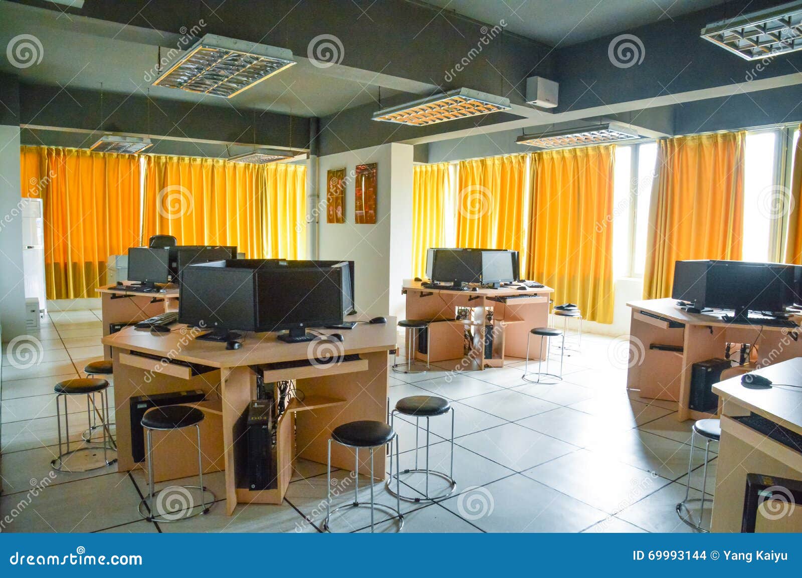 Audio and Video Editing Teaching Practice Training Room Editorial Stock ...