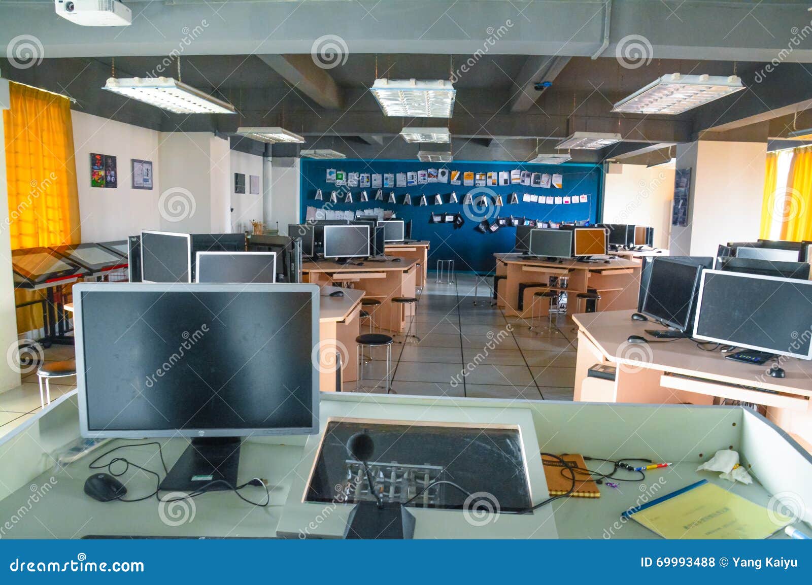 Audio and Video Editing Teaching Practice Training Room Editorial Stock ...