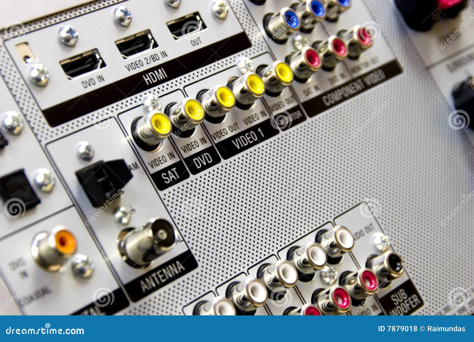 Audio video Inputs stock photo. Image of cord, sound, technology - 7879018