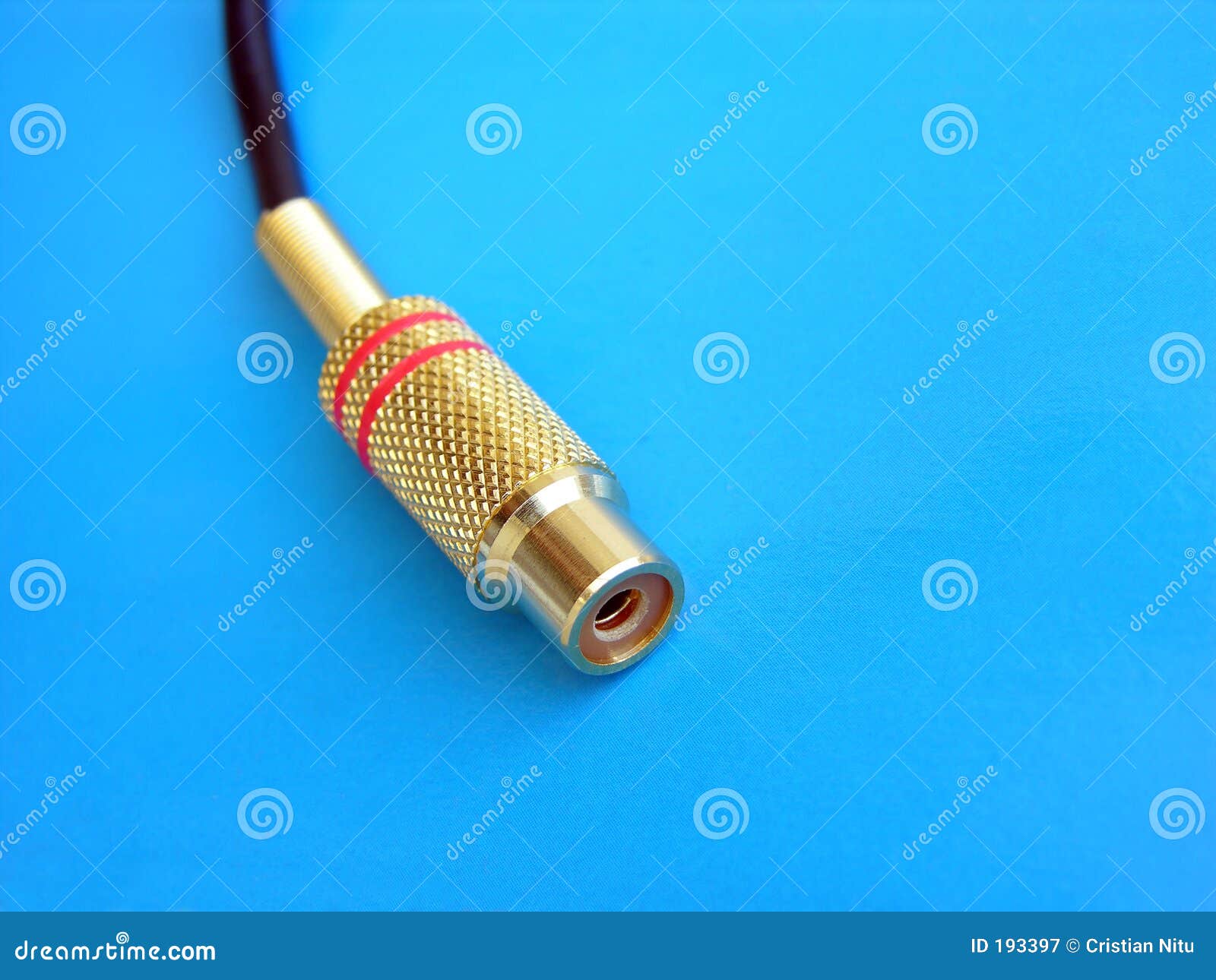 Audio Video Jack Macro stock image. Image of connections - 193397