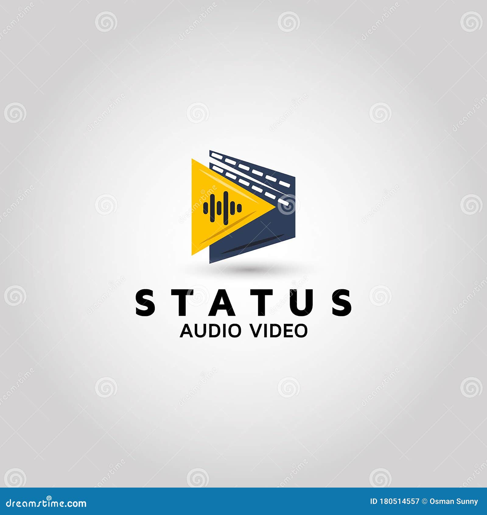 Audio Video Logo Design Inspiration Stock Vector - Illustration of apps ...